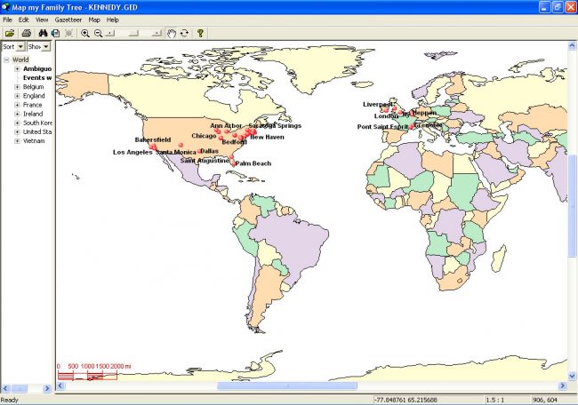 Track Family Migrations - Sample Family Tree Charts & Maps